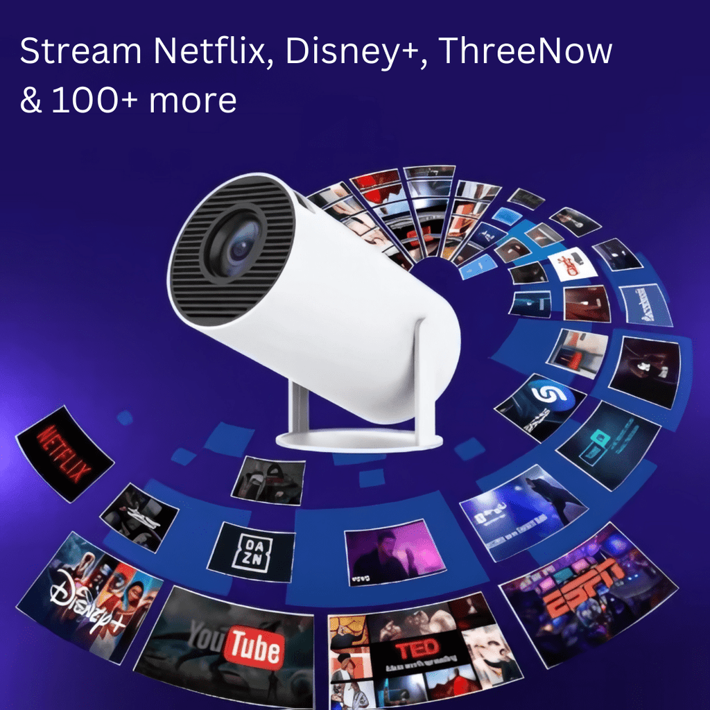 PortaView360 Pro - Best HD 4K 1080P Portable Projector for Home Theater ...